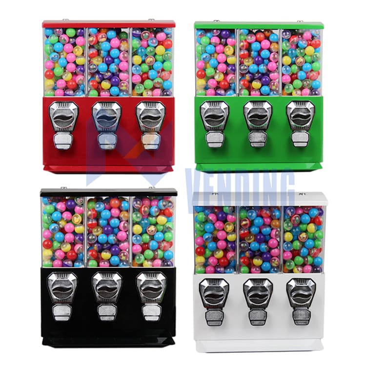 Qulity Triple Head Gumball Machines: Triple Earnings, Factory Prices-Nynovending.com